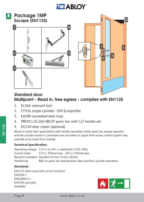 Abloy Electric Lock Package 1ME – Keytrak